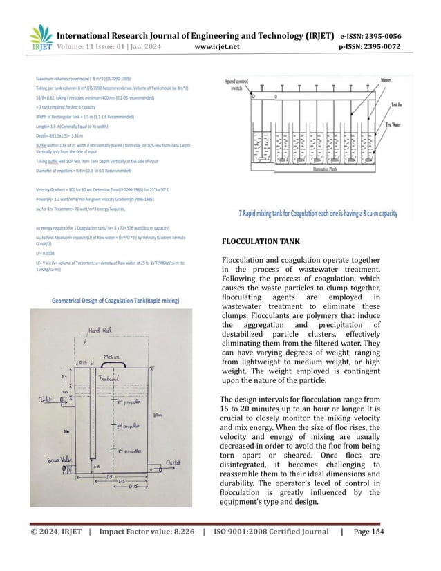 Design and Different Sections of a Waste Water Treatment Plant | PDF