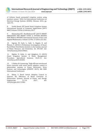 Fabrication of Solar Powered Automatic Irrigation System Using Arduino ...