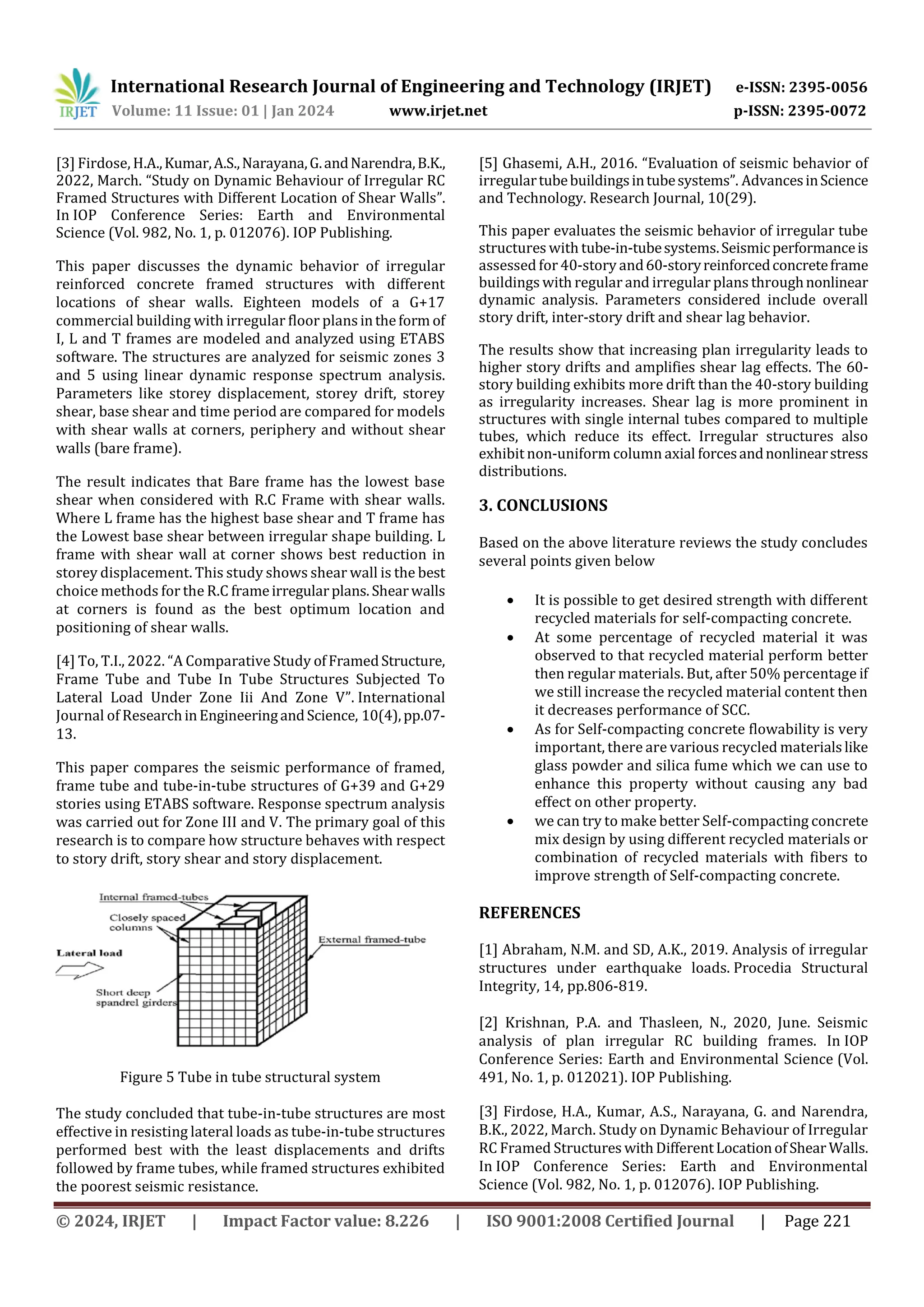 A Review on Seismic Performance of Plan Irregular Building With ...