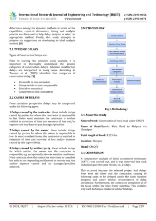 Comparative Assessment of Delay Analysis Approaches in a Road Project ...