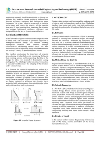 Comparative Study of Seismic Analysis of RC Frame Structure with and without Belt Truss and ...