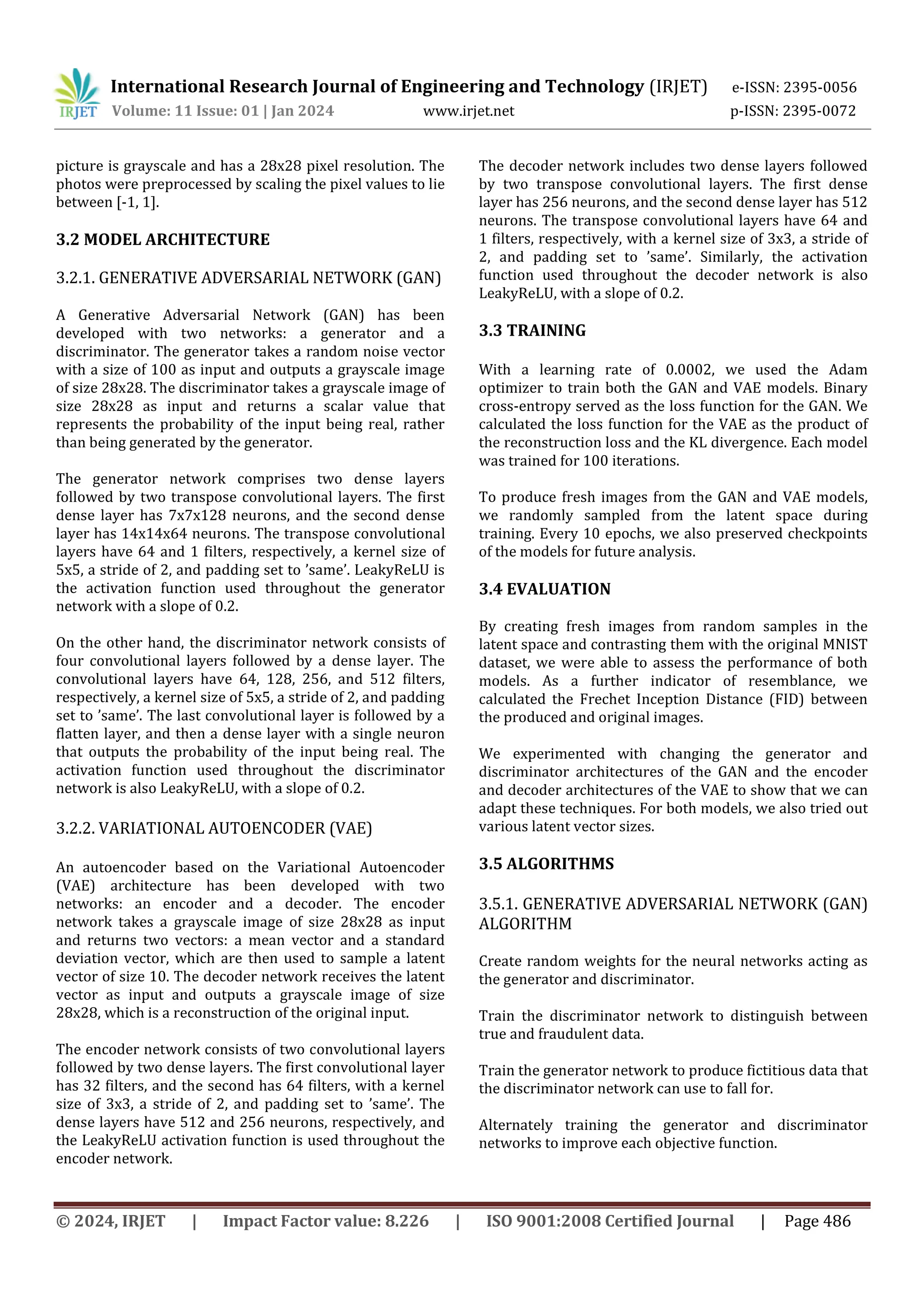 Comparative Analysis of GANs and VAEs in Generating High-Quality Images: A Case Study on the ...