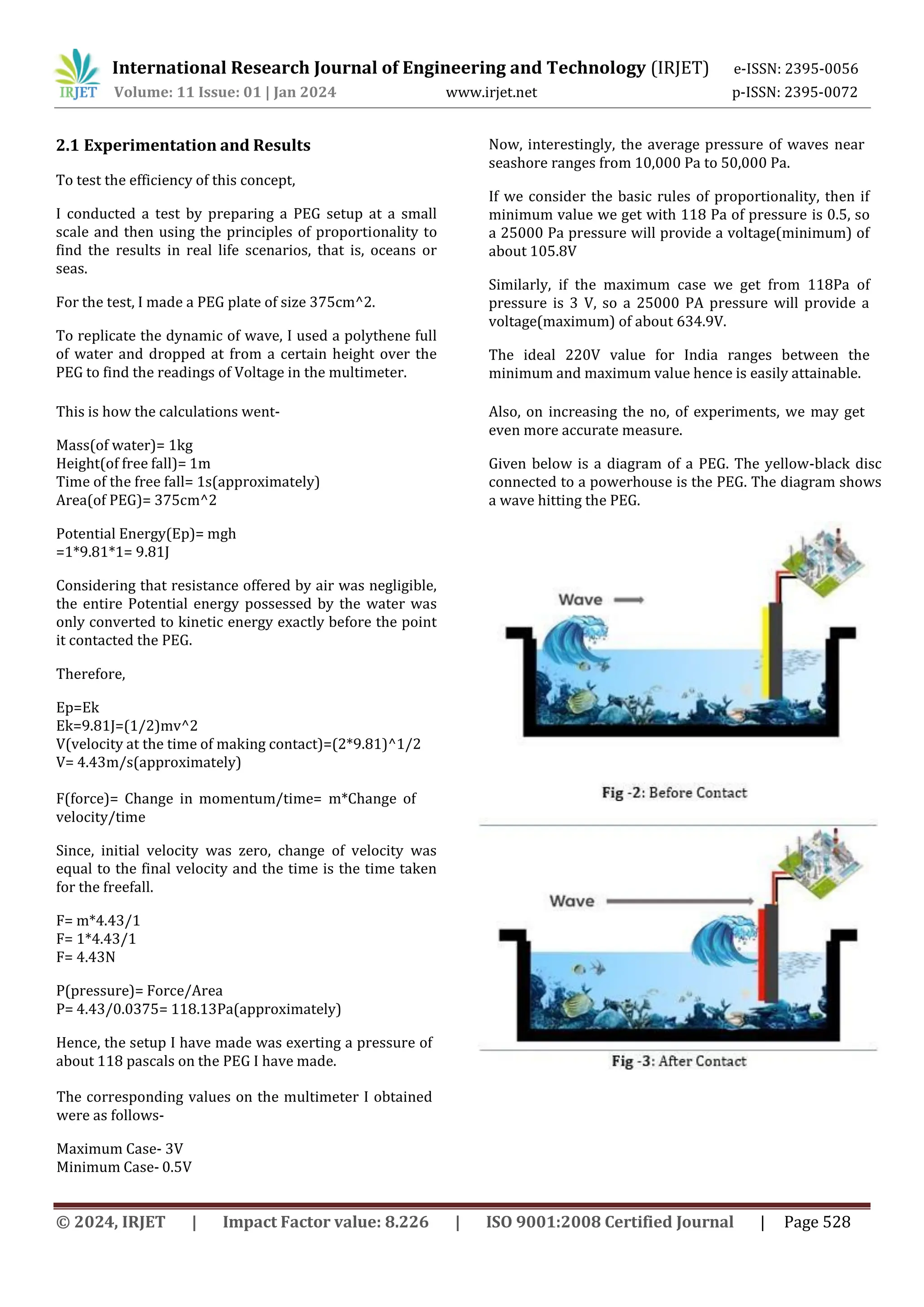 PEG- Piezoelectric Electricity Generator | PDF