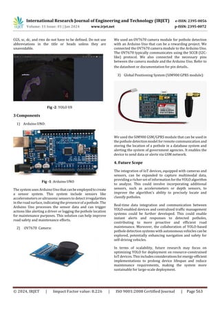Pothole Detection for Safer Commutes with the help of Deep learning and ...