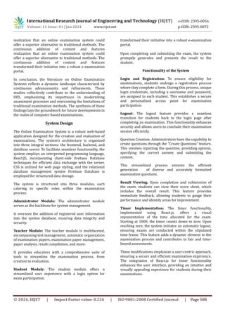 Online Exam Management System | PDF