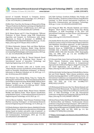 Enhanced heart disease prediction using SKNDGR ensemble Machine Learning Model | PDF