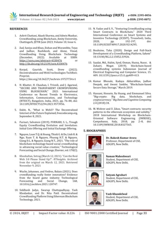 Invest in Innovation: Empowering Ideas through Blockchain Based Crowdfunding | PDF | Free Download