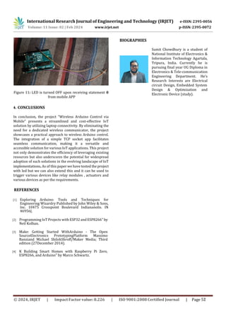 Wireless Arduino Control via Mobile: Eliminating the Need for a ...
