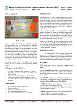 Auto-Charging E-Vehicle with its battery Management. | PDF