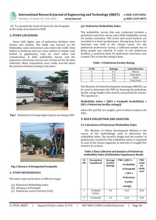 Exploring Walkability Index: The Pallimukku Study Insights | PDF