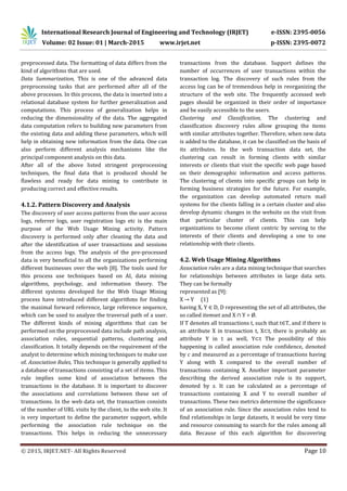 IRJET-A Survey on Web Personalization of Web Usage Mining | PDF