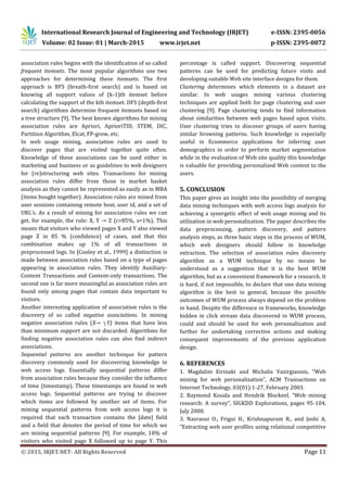IRJET-A Survey on Web Personalization of Web Usage Mining | PDF