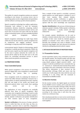 IRJET-Arduino based Voice Controlled Robot | PDF | Robotics | Technology & Computing