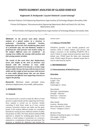 IRJET-Finite Element Analysis of Glazed Surface | PDF