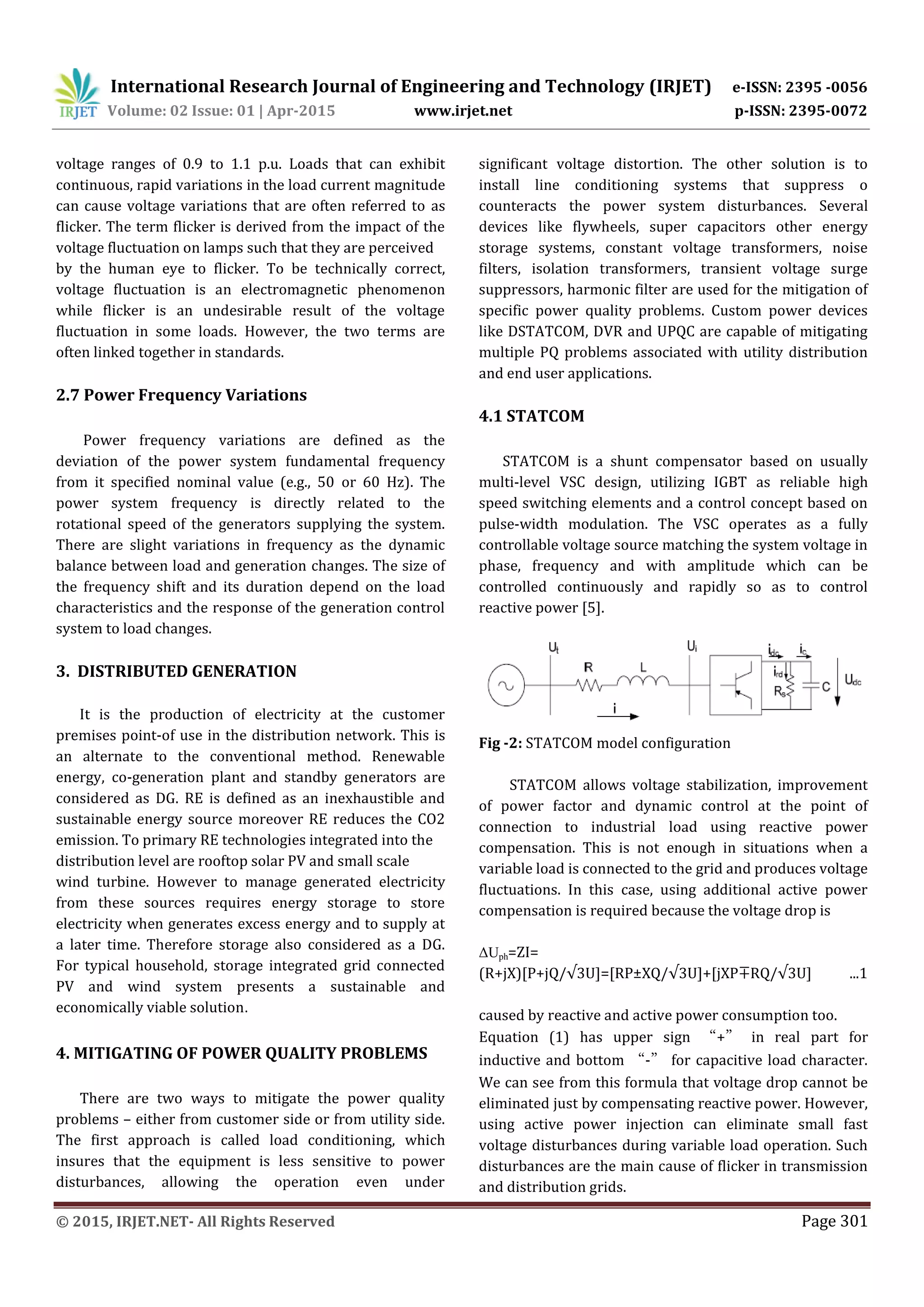 IRJET-Review on Power Quality Enhancement in weak Power Grids by ...