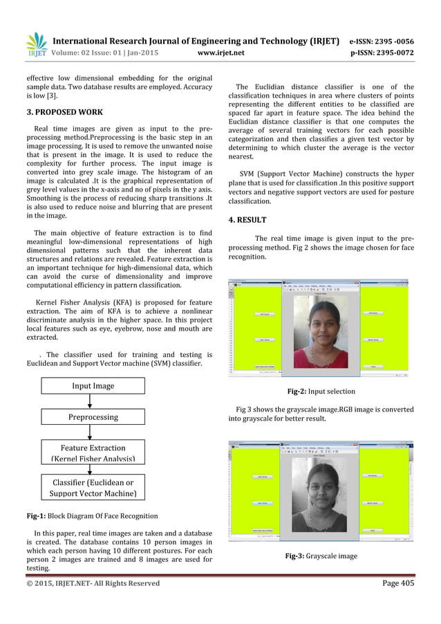 IRJET-Analysis of Face Recognition System for Different Classifier | PDF