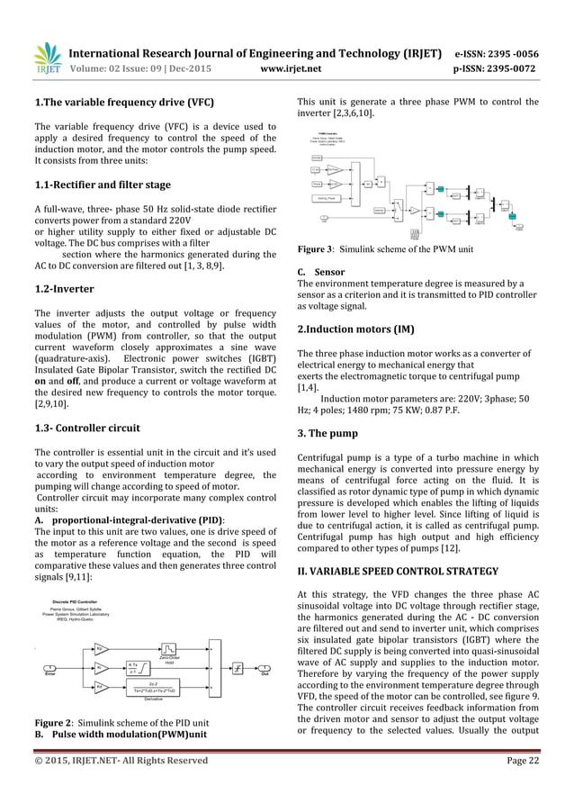 Dynamic Modeling Of Pump Drive System Utilizing Simulinkmatlab Program Pdf