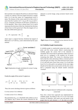 Environment Detection and Path Planning Using the E-puck Robot | PDF