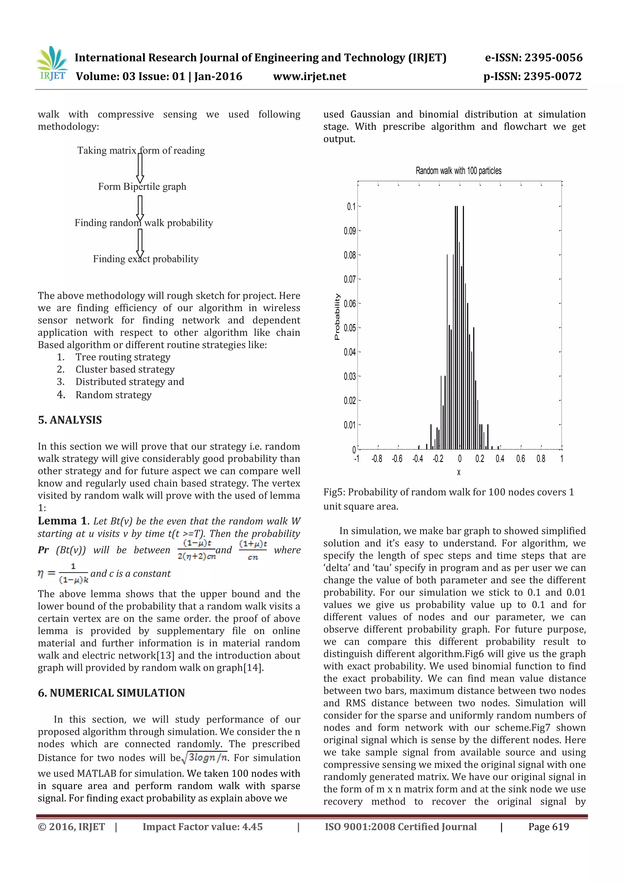 Efficient Data Gathering with Compressive Sensing in Wireless Sensor Networks | PDF