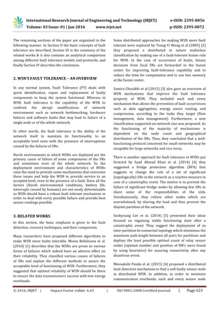 A Comparative Review on Reliability and Fault Tolerance Enhancement Protocols in Wireless Sensor ...