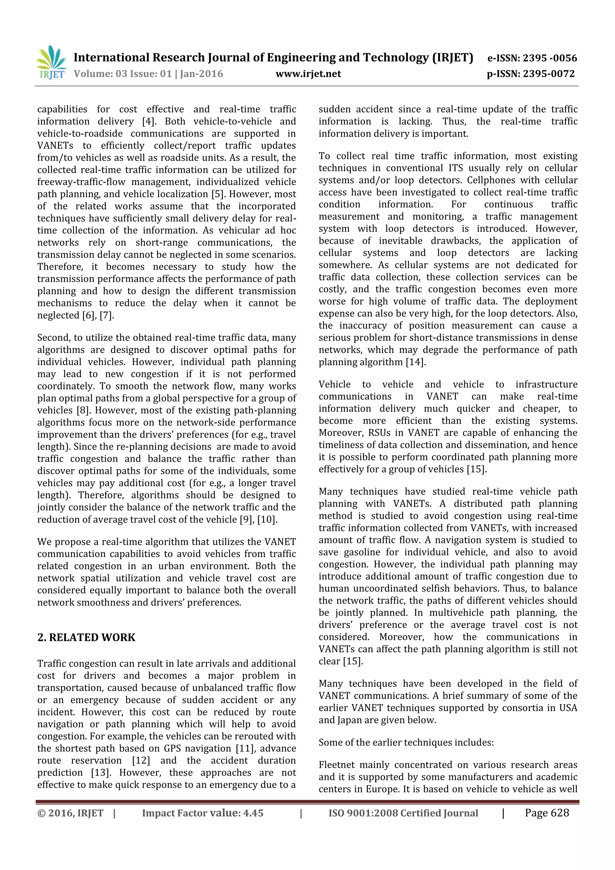 Real–Time Intelligent Transportation System based on VANET | PDF | Computer Networking | Computing