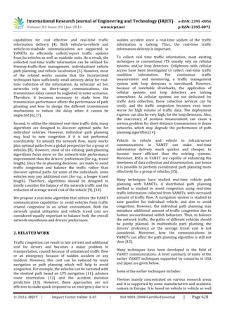 Real–Time Intelligent Transportation System based on VANET | PDF | Computer Networking | Computing