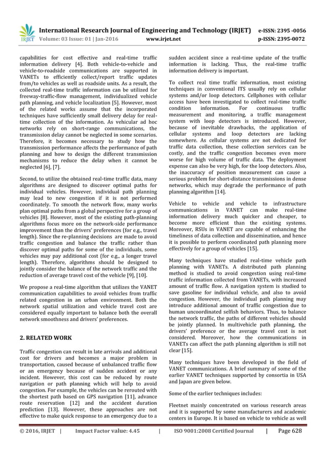 Real–Time Intelligent Transportation System based on VANET | PDF | Computer Networking | Computing