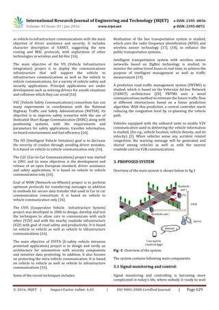 Real–Time Intelligent Transportation System based on VANET | PDF | Computer Networking | Computing