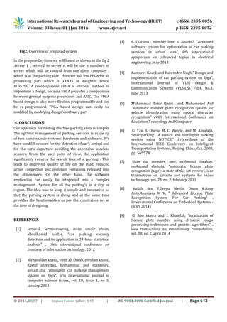 Smart Car Parking System Using FPGA and E-Application | PDF