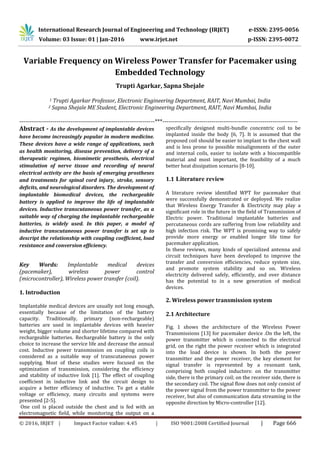 Variable Frequency on Wireless Power Transfer for Pacemaker using ...