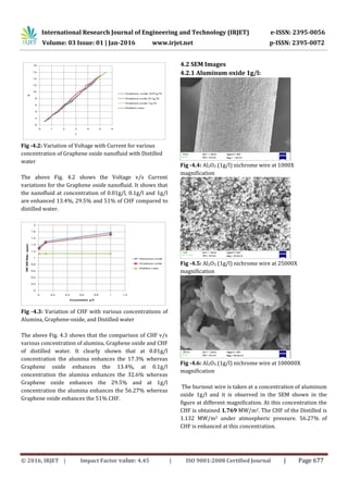 Experimental Studies on Pool Boiling Heat Transfer Using Alumina and Graphene Oxide Nanofluids | PDF