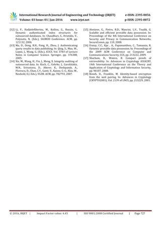 Development of Effective Audit Service to Maintain Integrity of Migrated Data in Cloud | PDF