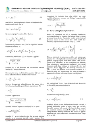True Power Law Drilling Fluid Model: Effect of Its Rheological ...