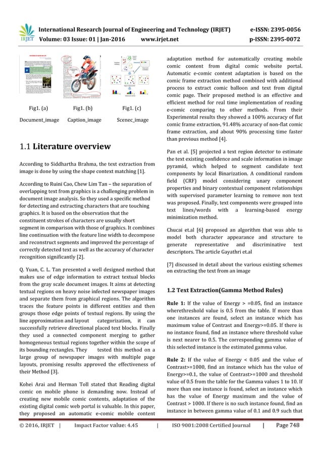 Text Extraction from Image Using GAMMA Correction Method. | PDF