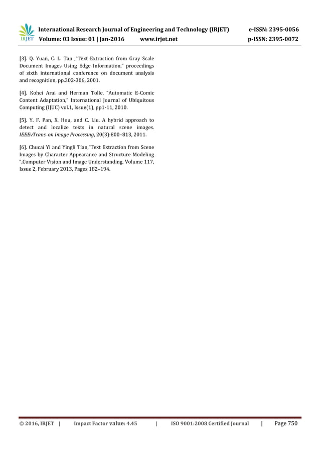 Text Extraction from Image Using GAMMA Correction Method. | PDF