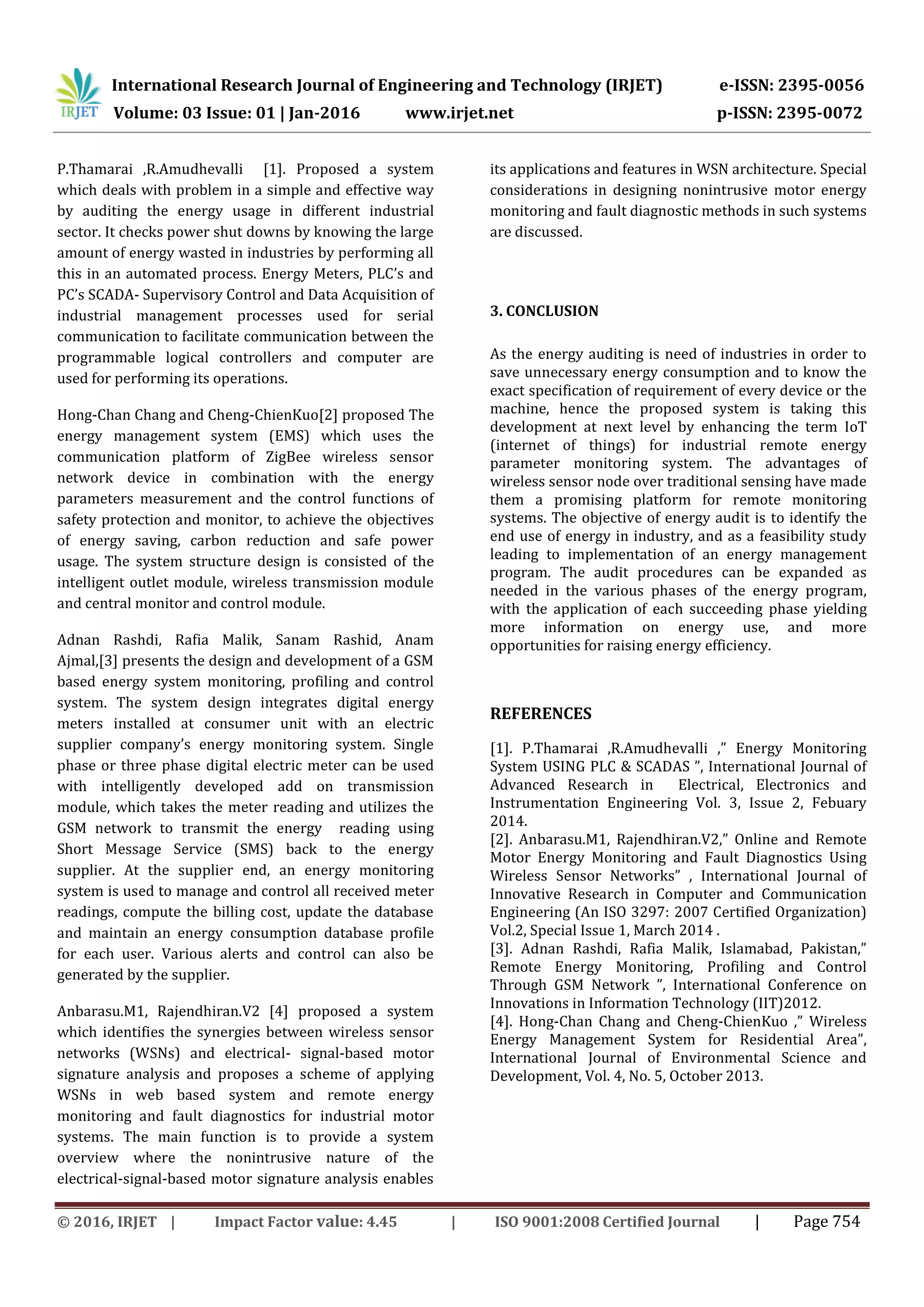A Review on Energy Consumption Monitoring and Analysis System | PDF