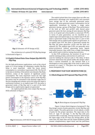 Design a Low Power Flip-Flop Based on a Signal Feed-Through Scheme | PDF