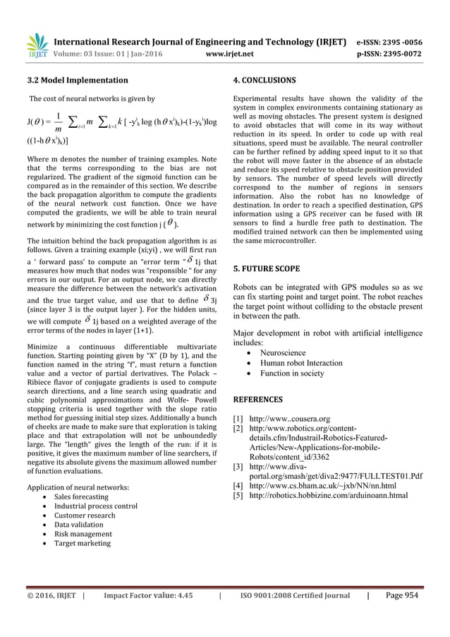Neural Network Implementation Control Mobile Robot | PDF