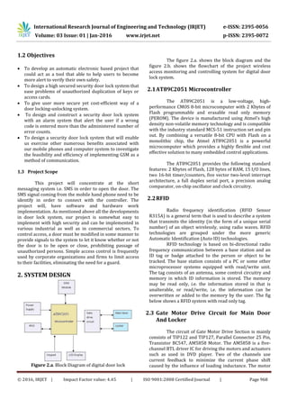 An Advanced Automatic Wireless Monitoring & Controlling for Digital Door Lock System | PDF ...