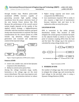 Mitigation of Voltage Sags & Swells in LV Distribution System Using Dynamic Voltage Restorer | PDF