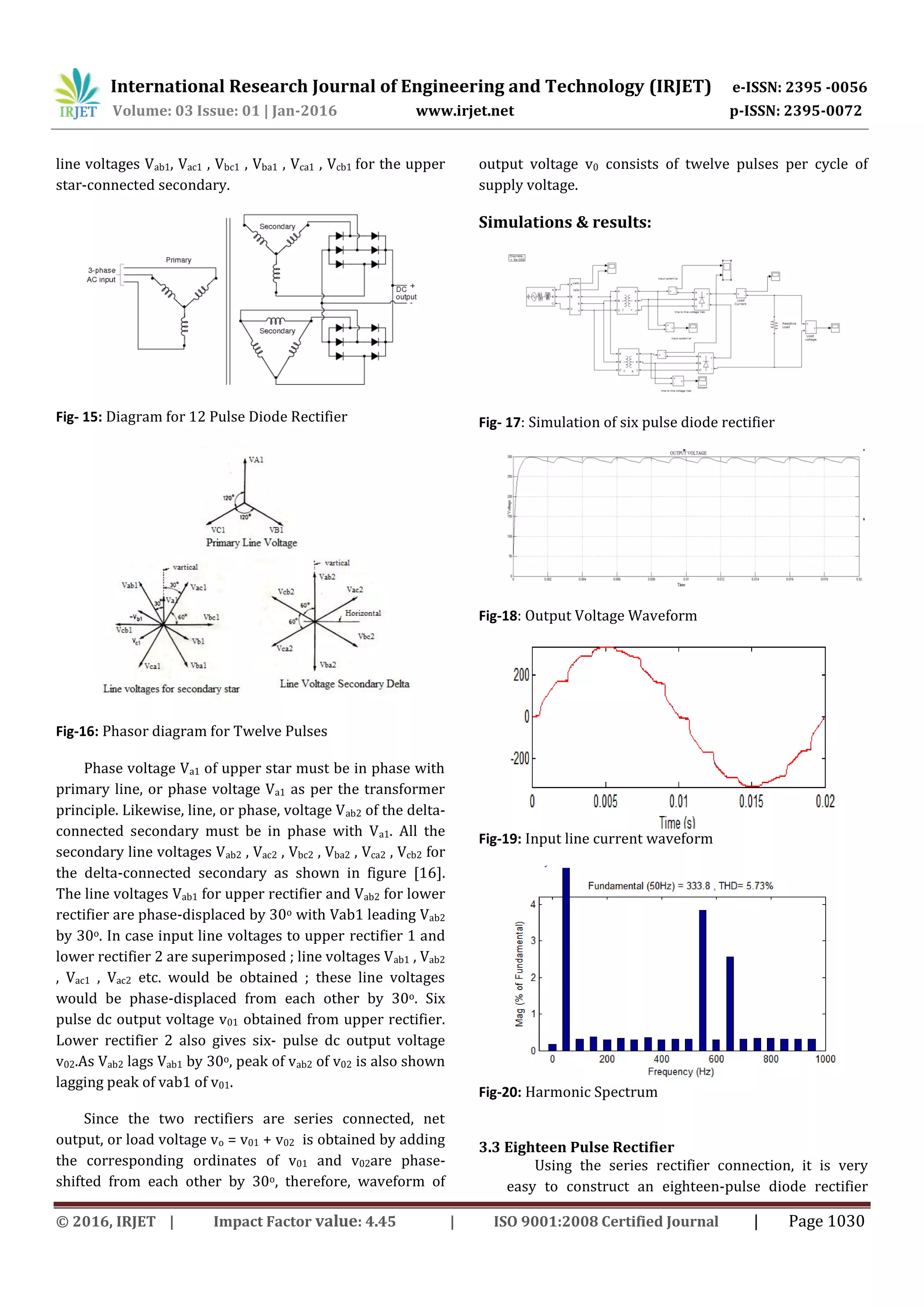 Multi Pulse Rectifier Using Different Phase Shifting Transformers and ...
