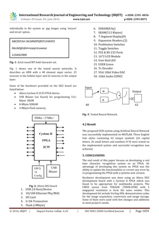 Real Time Character Recognition on FPGA for Braille Devices | PDF | Eye ...