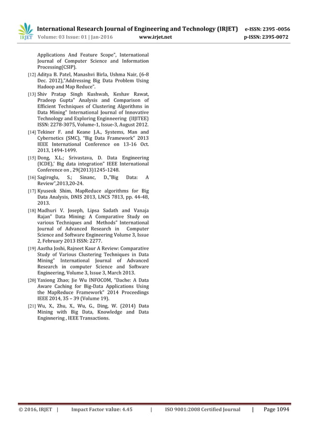 Clustering Of Big Data Using Different Data Mining Techniques Pdf 0508