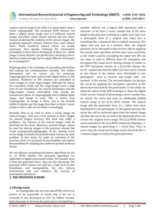 Digital Image Sharing Using NVSS | PDF