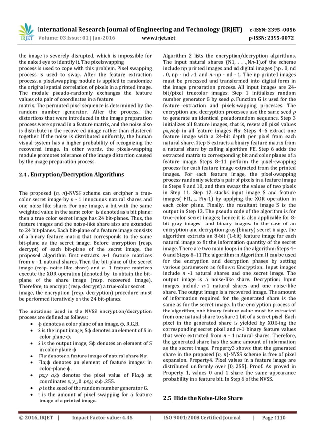 Digital Image Sharing Using NVSS | PDF