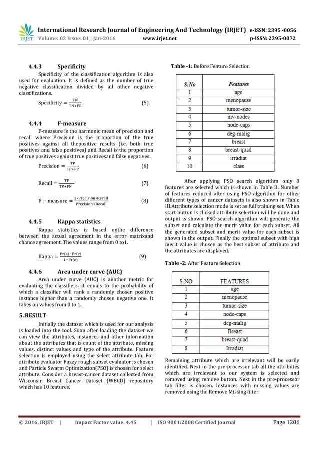 Diagnosis of Cancer using Fuzzy Rough Set Theory | PDF