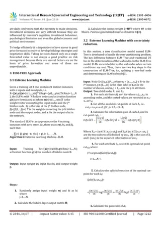 Electricity Price Forecasting Using ELM-Tree Approach | PDF