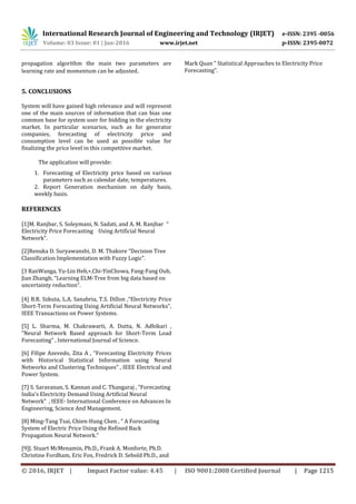 Electricity Price Forecasting Using ELM-Tree Approach | PDF