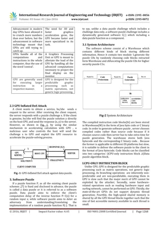 Defend Software Puzzle against Denial of Services Attacks using a Countermeasure. | PDF ...