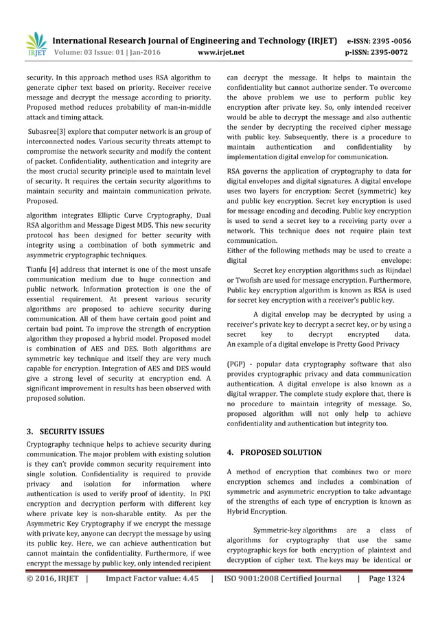 Design Of Hybrid Cryptography Algorithm For Secure Communication Pdf
